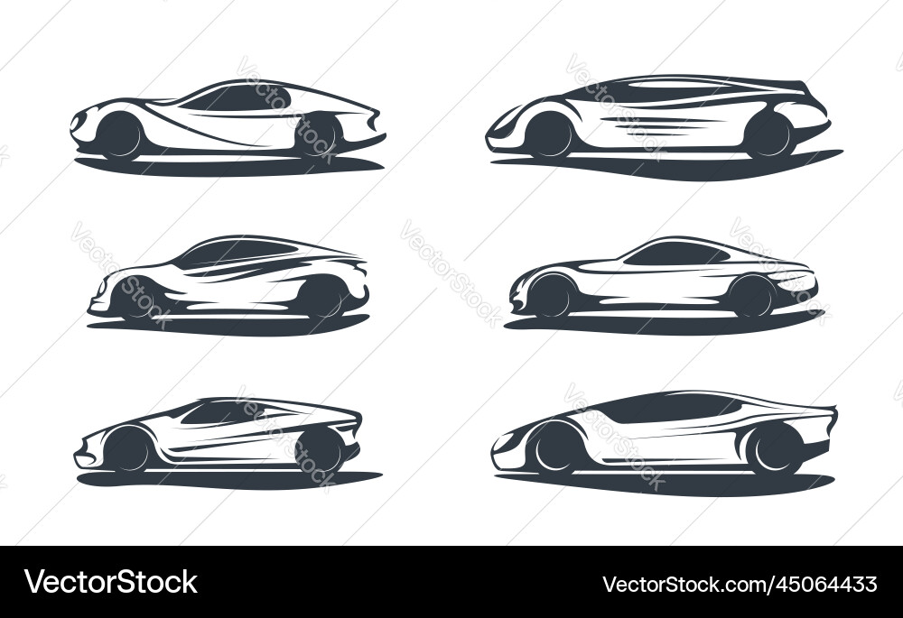 Futuristic car supercar vehicle and future auto Vector Image