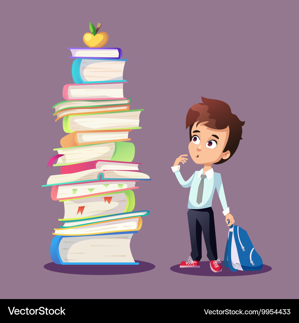 Schoolboy concept Royalty Free Vector Image - VectorStock