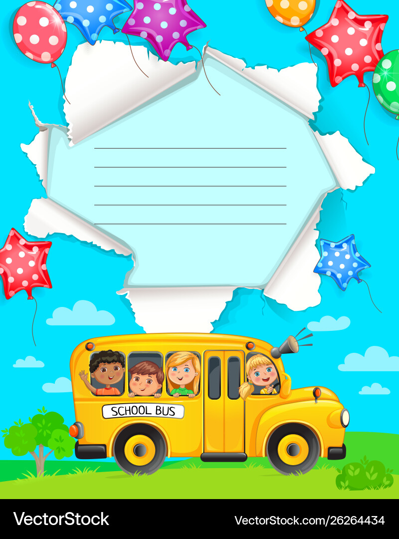 Back to School Notebook Royalty Free Vector Image