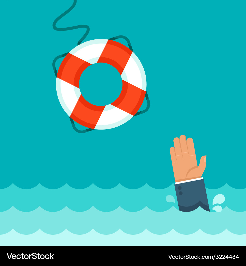 Business Rescue Support Royalty Free Vector Image