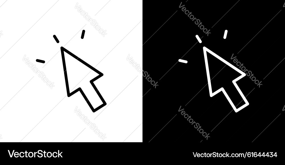 Minimalist Mouse Pointer Icon – Royalty-Free Vector | VectorStock