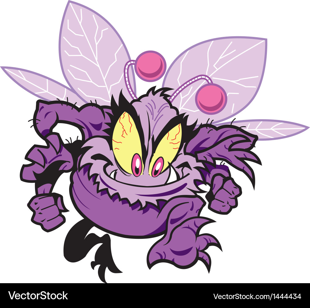 Nasty bug germ Royalty Free Vector Image - VectorStock