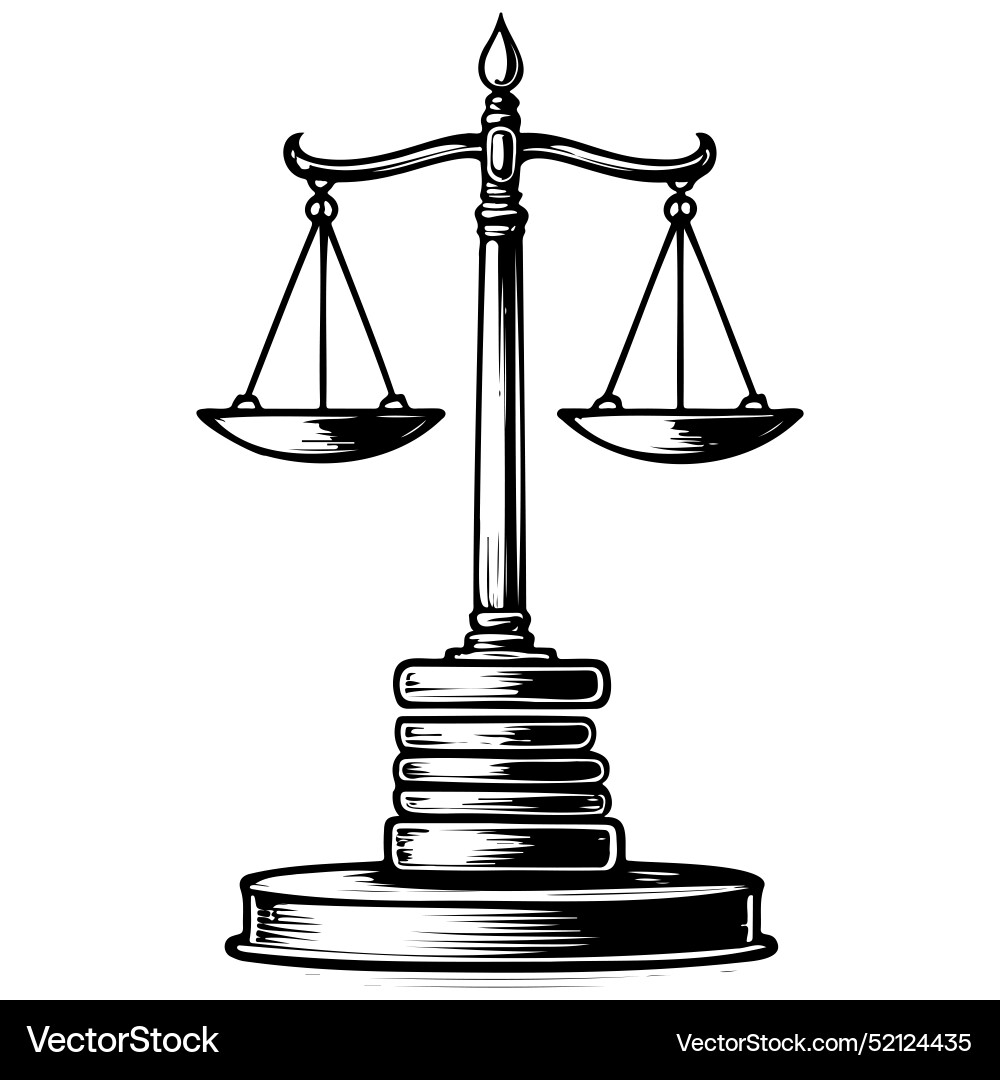 Drawing equilibrium vintage line image Royalty Free Vector