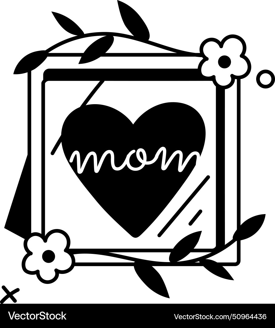 Mom frame Royalty Free Vector Image - VectorStock