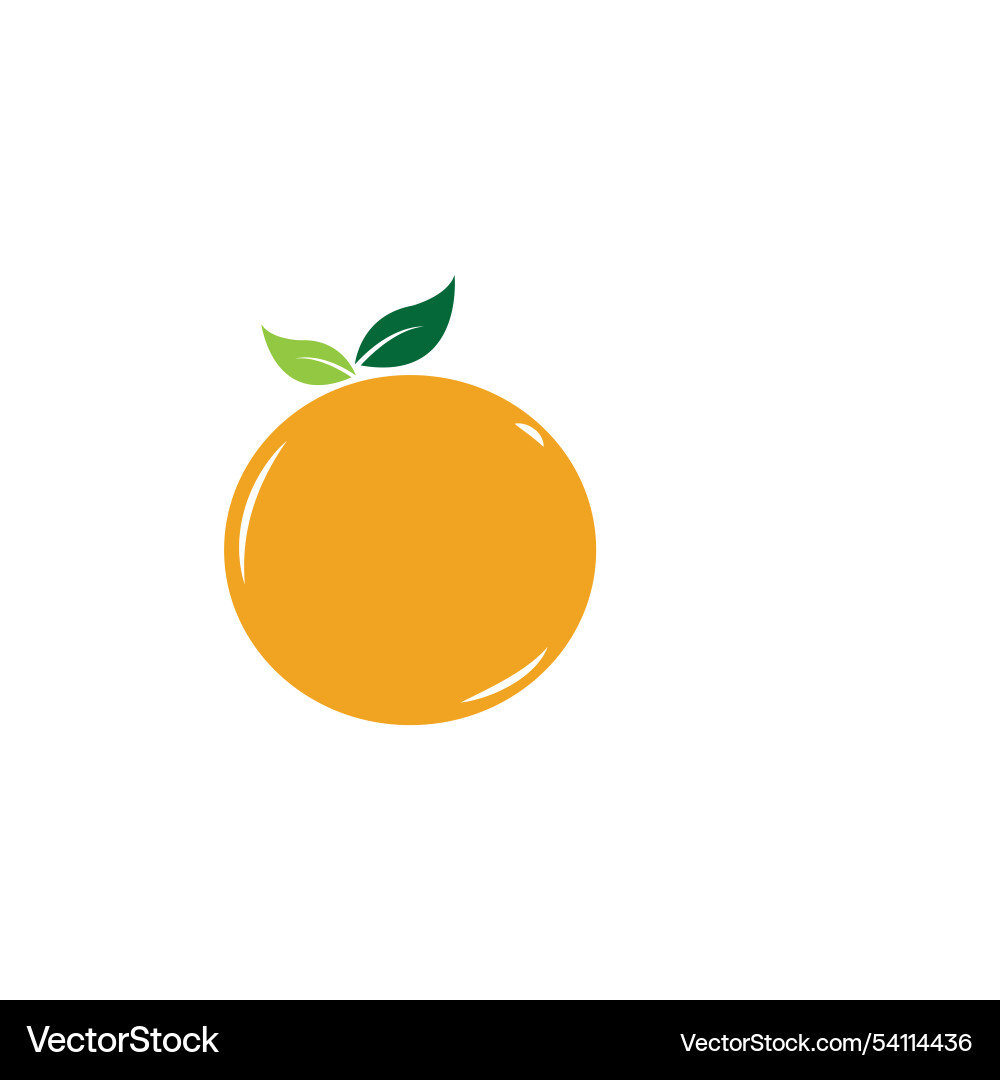 Orange logo design Royalty Free Vector Image - VectorStock