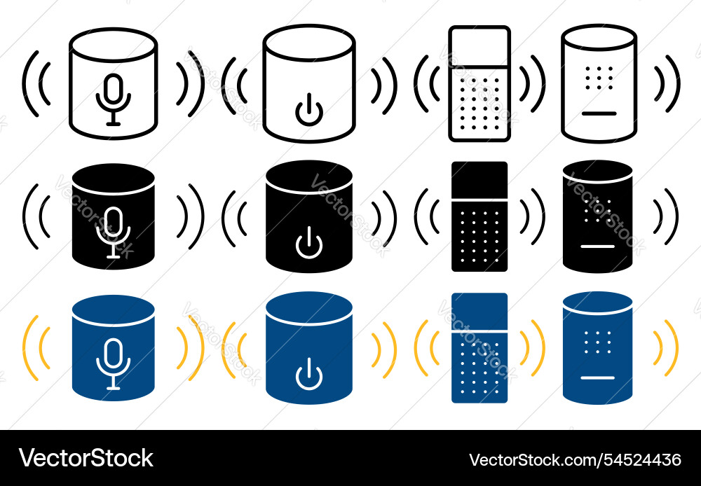 Smart speaker icon Royalty Free Vector Image - VectorStock