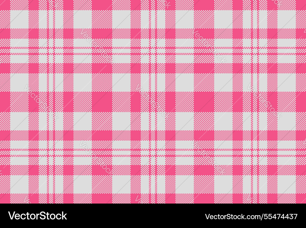 Elegant pink and white plaid pattern perfect Vector Image
