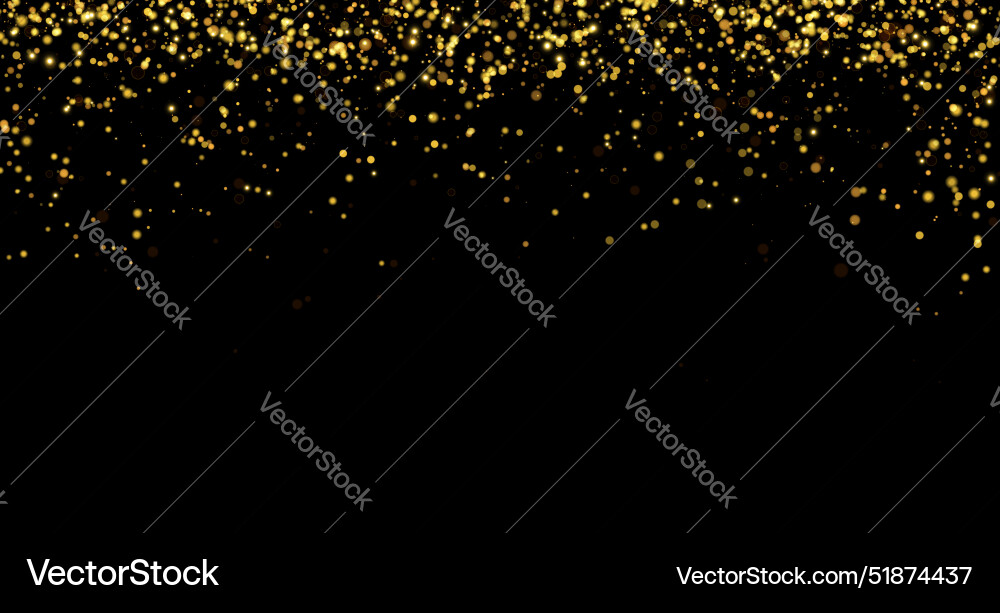 Festive background with gold glitter Royalty Free Vector