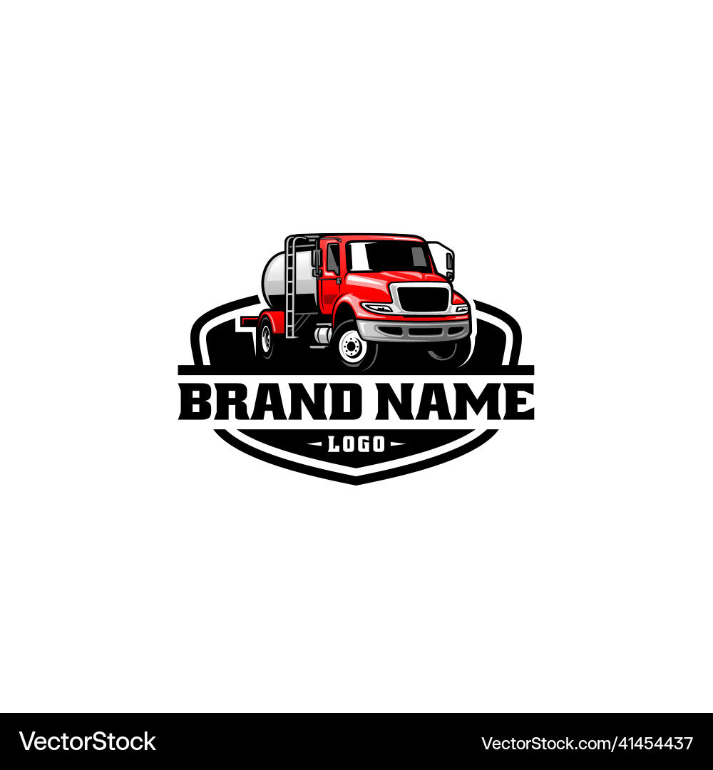 Tanker truck logo Royalty Free Vector Image - VectorStock