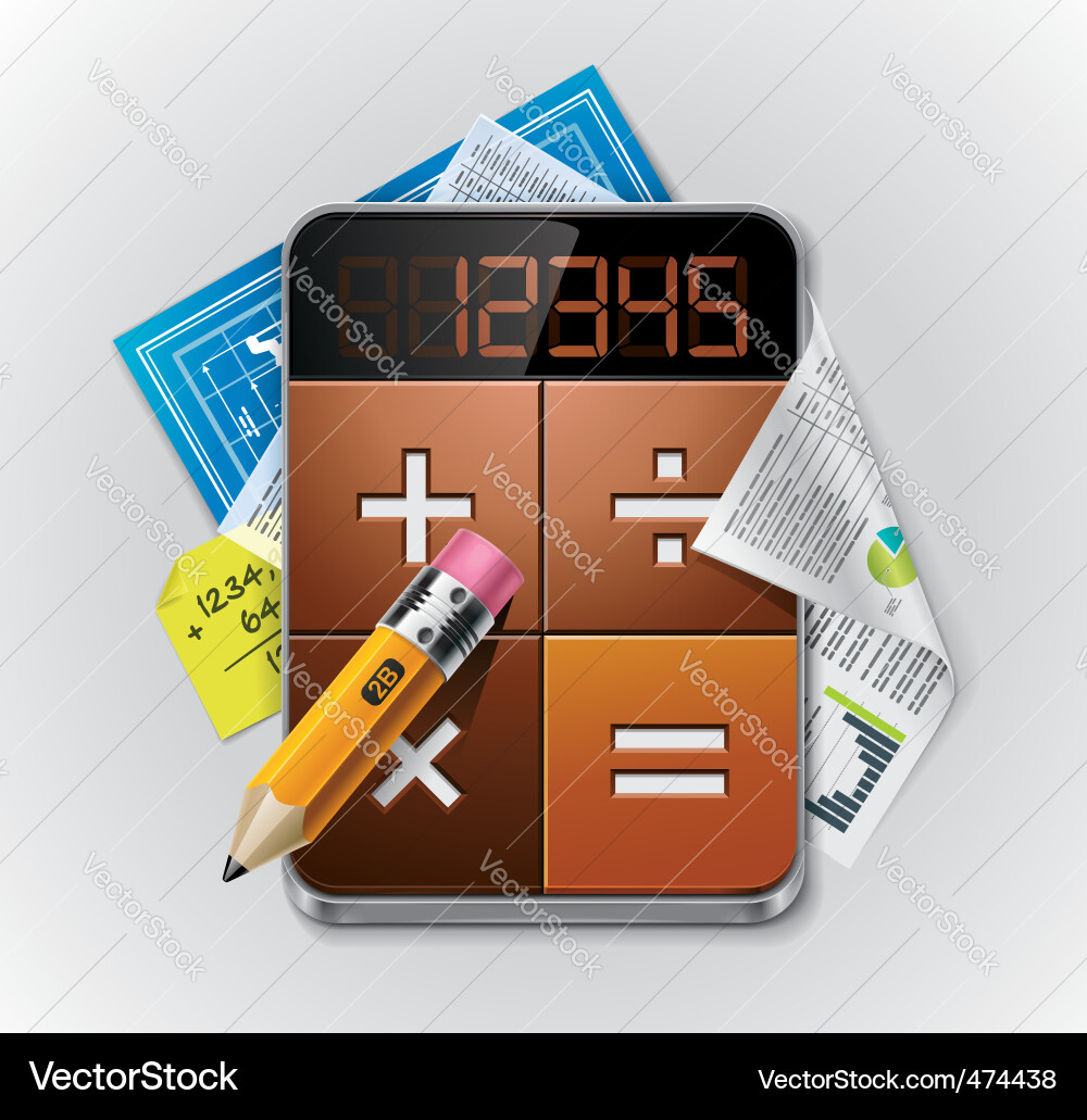 Calculator Royalty Free Vector Image - VectorStock