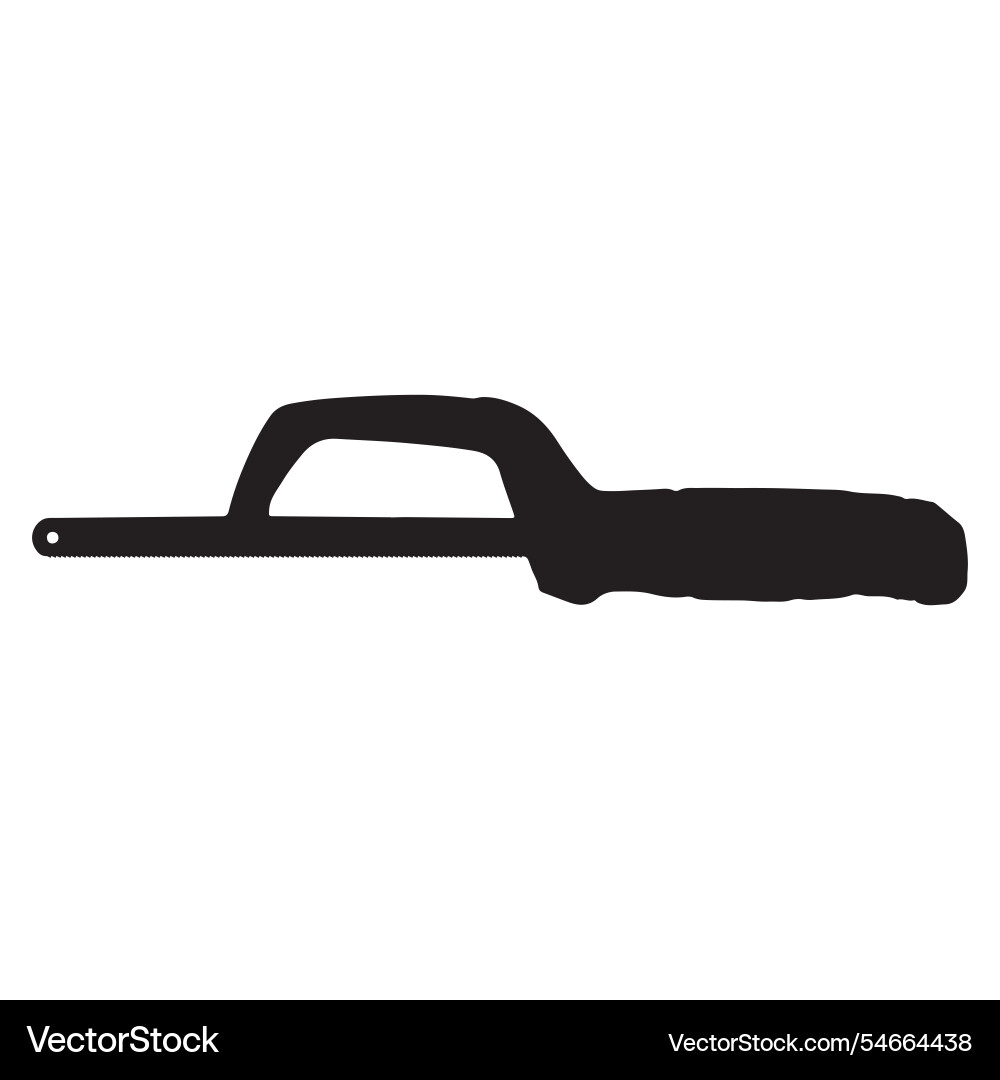 Hack saw silhouette Royalty Free Vector Image - VectorStock
