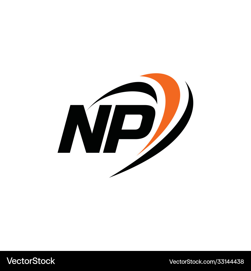 Np monogram logo Royalty Free Vector Image - VectorStock