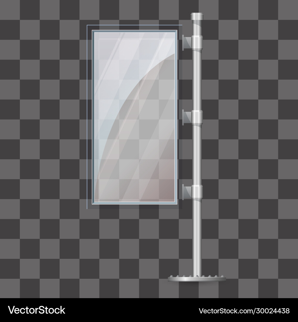 Outdoor light box mock up Royalty Free Vector Image