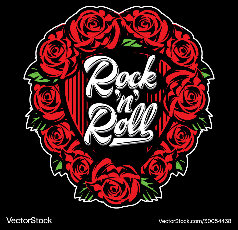 Template with guitar plectrum calligraphic Vector Image