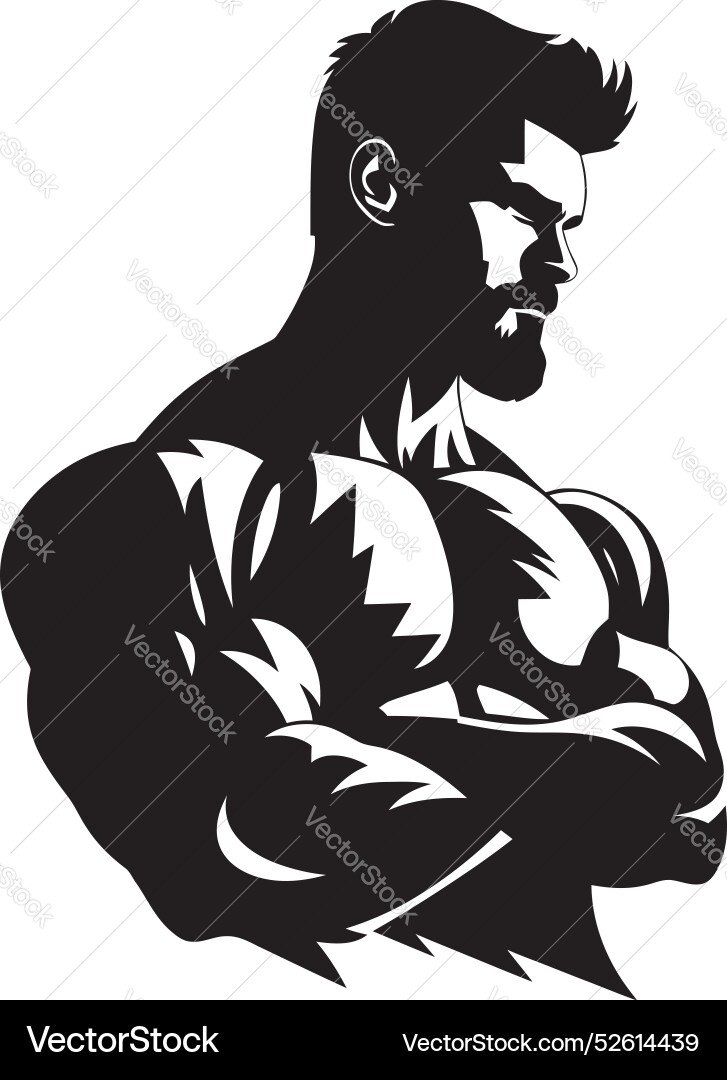 Vigorvortex fitness logo symbol strengthstride Vector Image