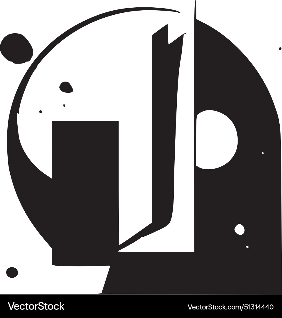 Abstract - black and white Royalty Free Vector Image