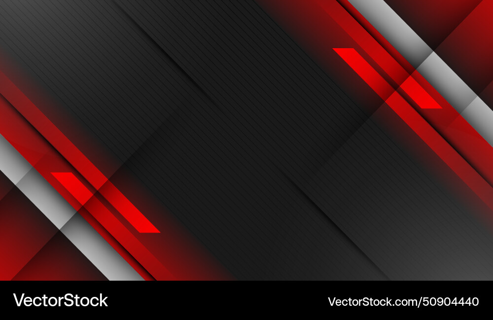 Abstract futuristic background in red and black Vector Image
