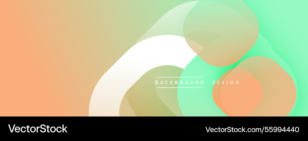 Circular abstract design with overlapping Vector Image