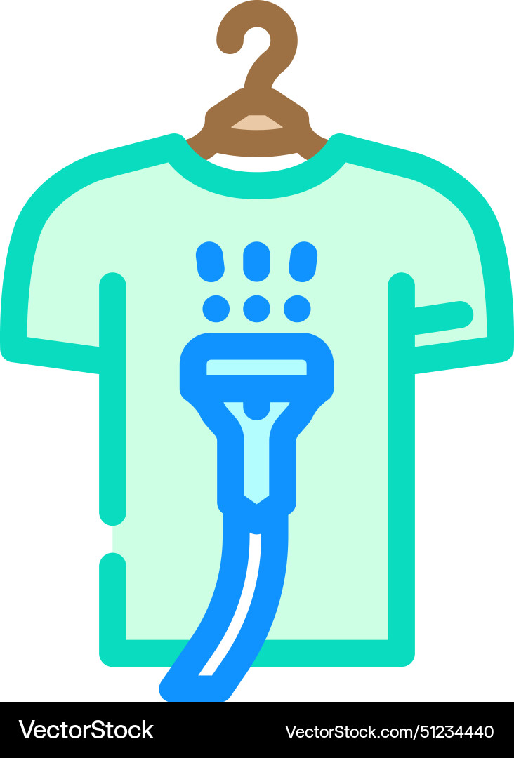 Dry cleaning color icon Royalty Free Vector Image