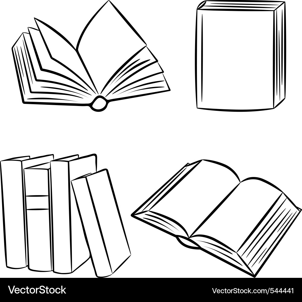 Books Royalty Free Vector Image - VectorStock