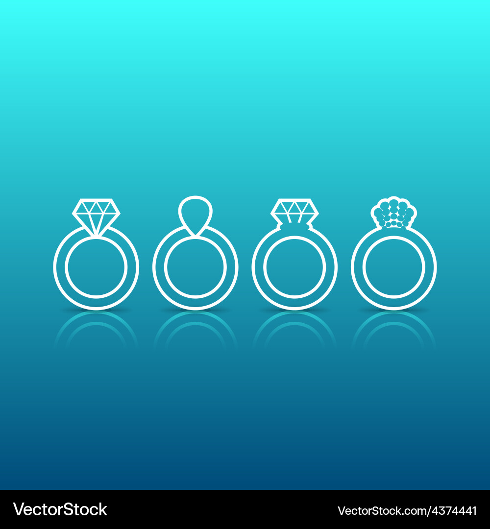 Engagement Ring Background Royalty Free Vector Image