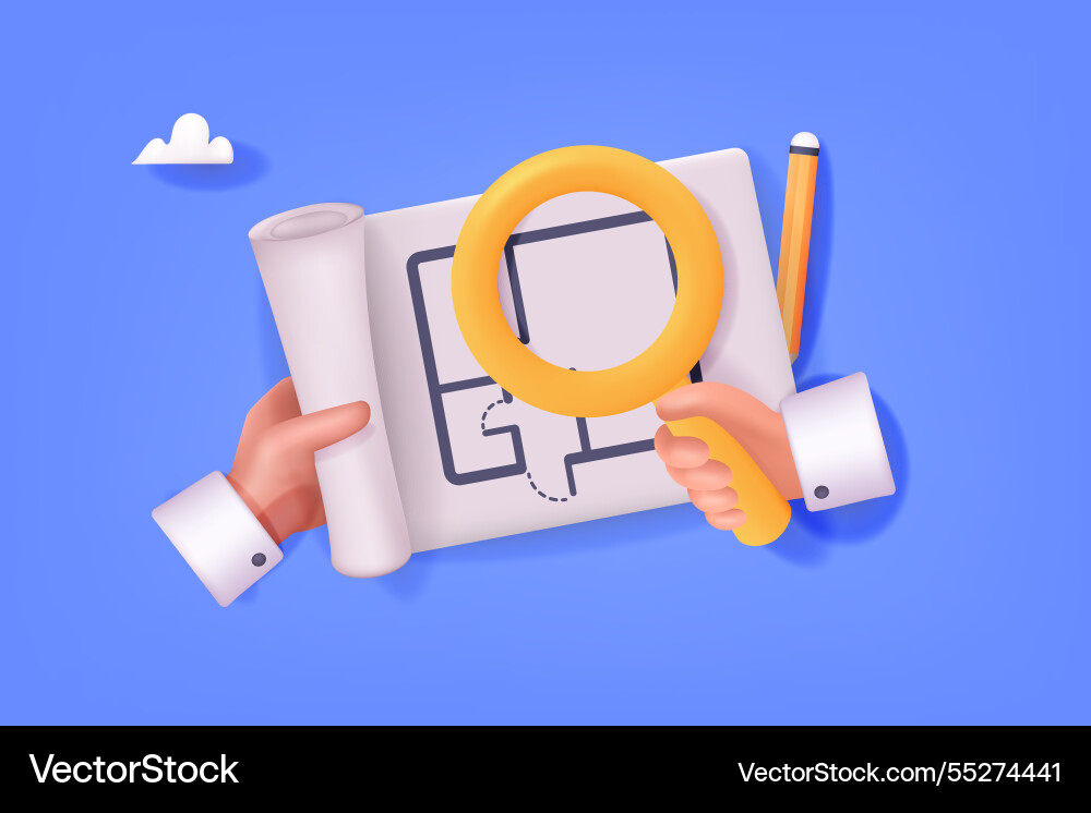 Floor plan line icon house floorplan sign square Vector Image