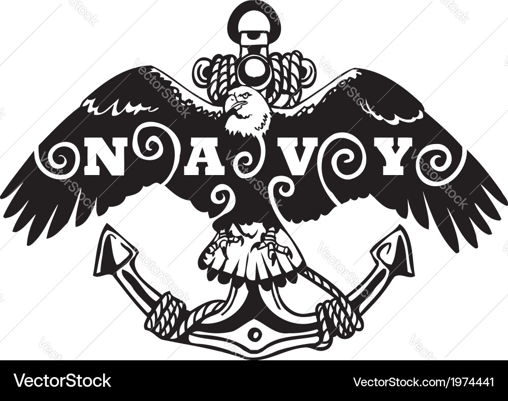 Navy Military Symbol Royalty Free Vector Image