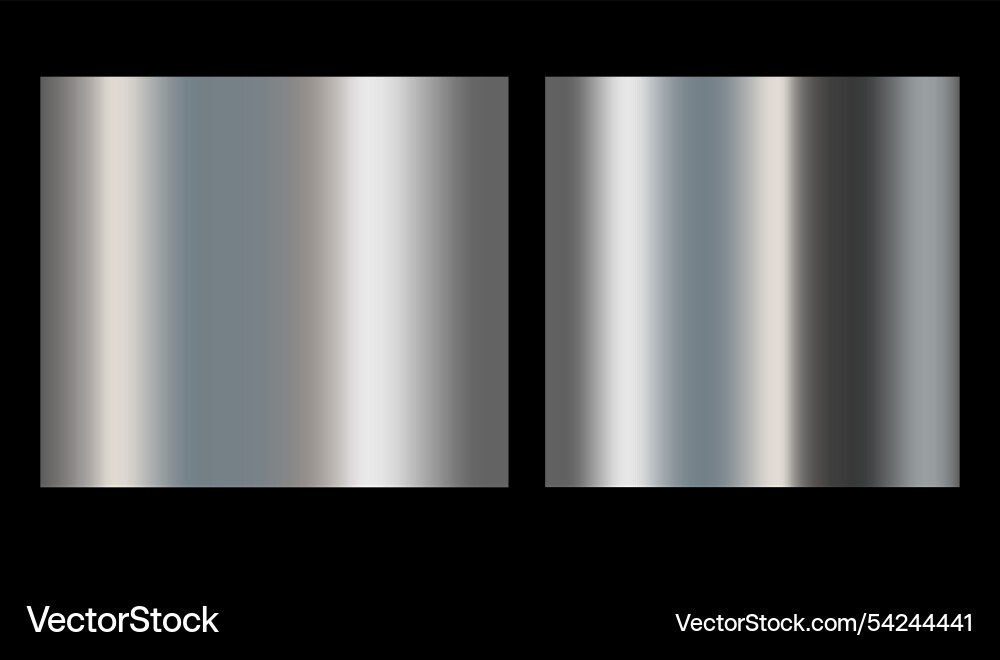 Silver foil texture set background Royalty Free Vector Image