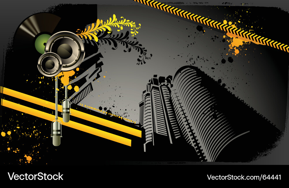 Urban sounds Royalty Free Vector Image - VectorStock