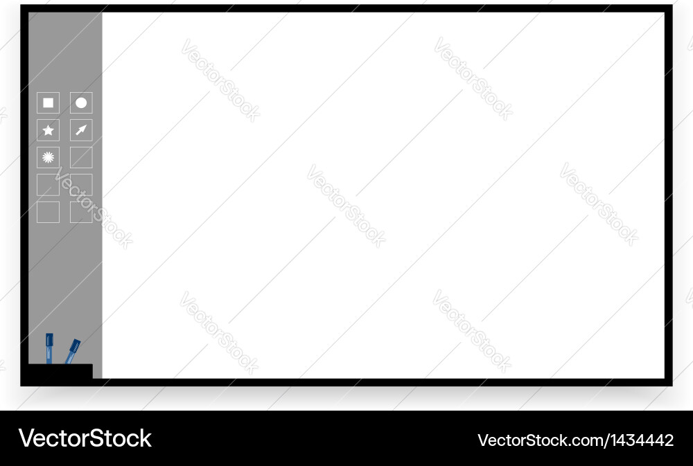 Interactive Smartboard Royalty Free Vector Image