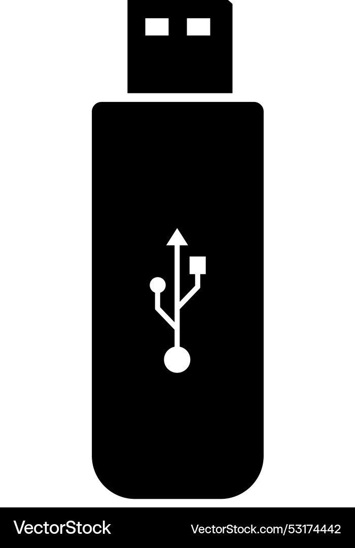 Pen drive icon usb flash Royalty Free Vector Image