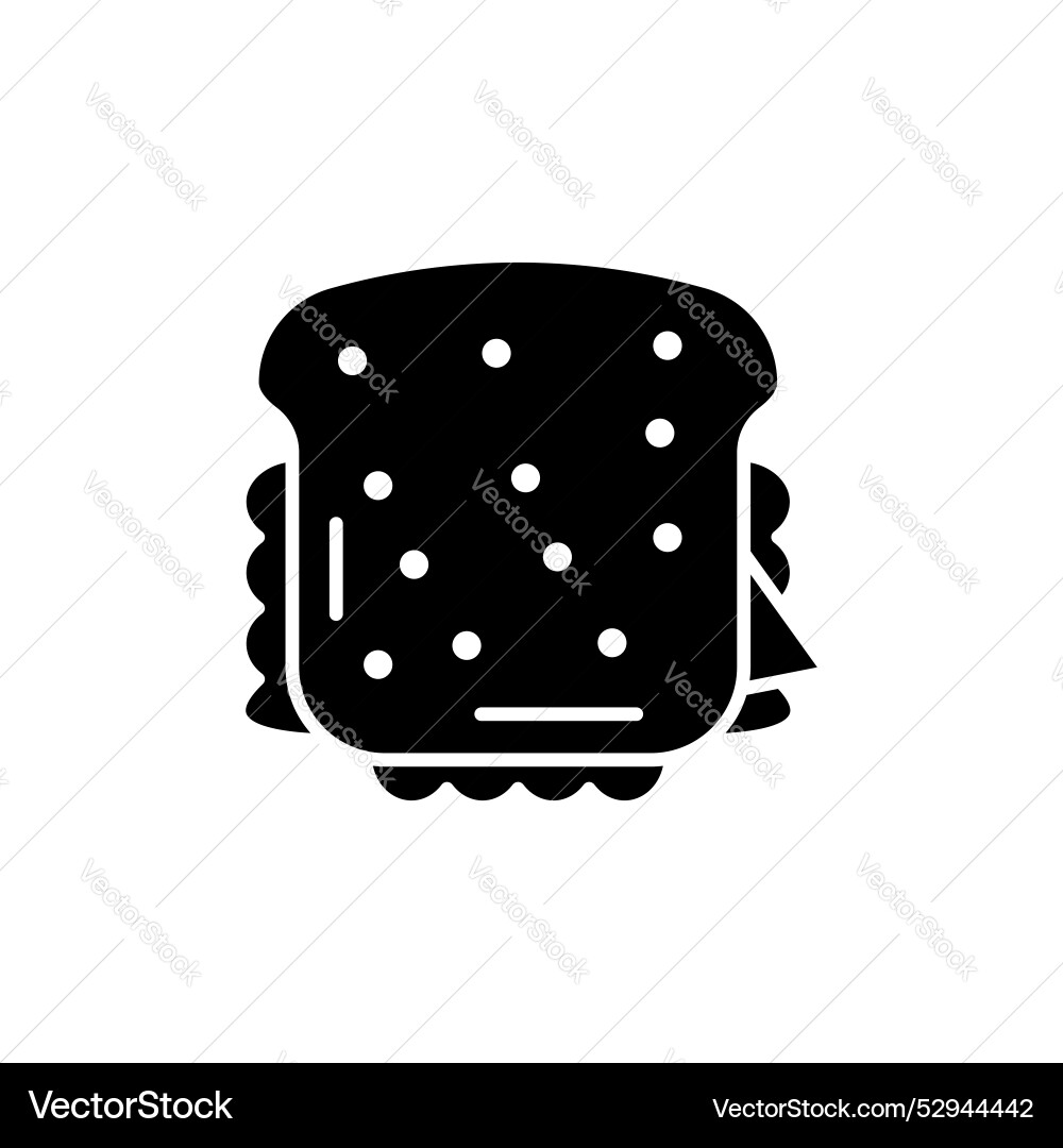 Sandwich icon set chicken cheese bread toast Vector Image