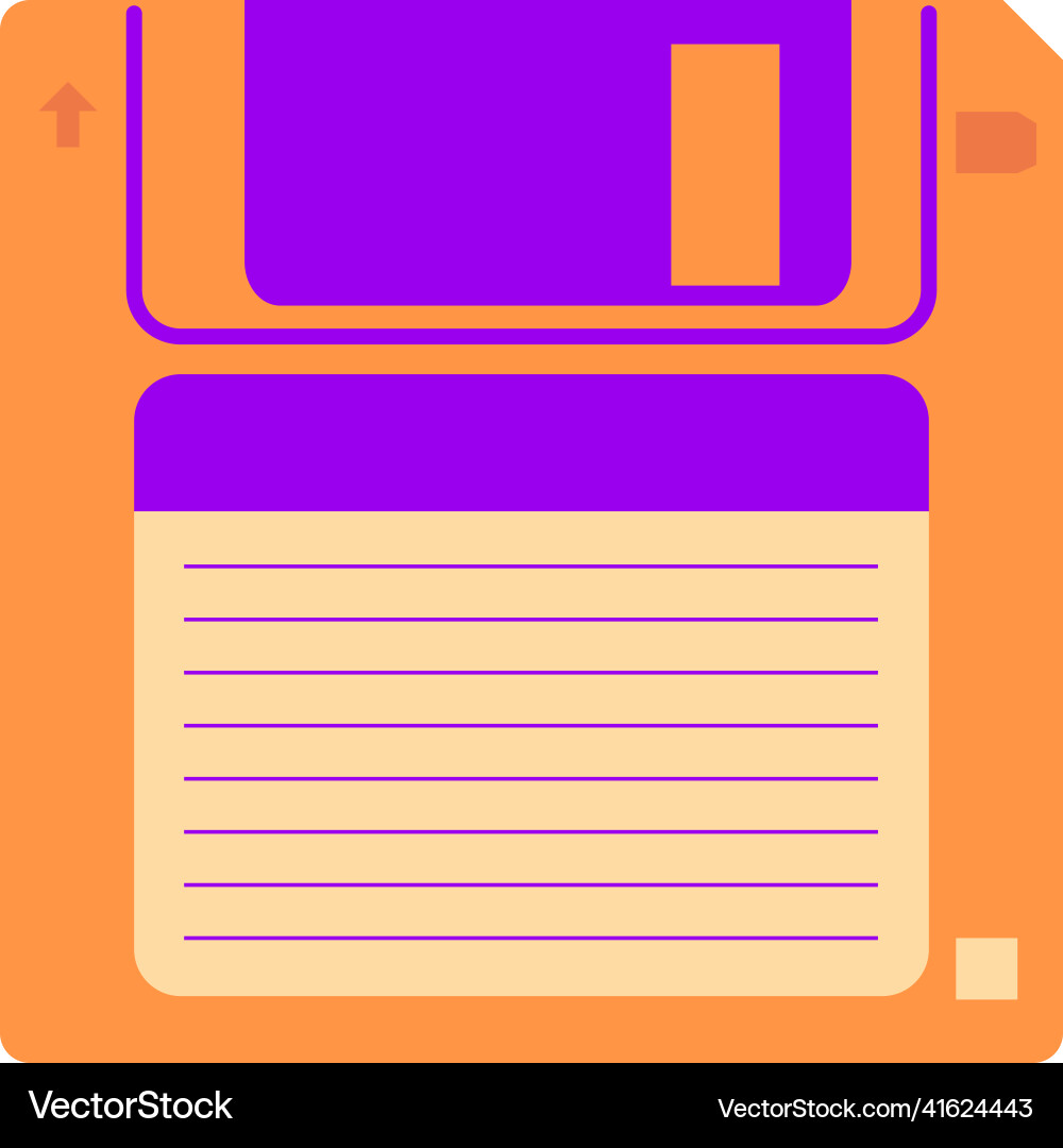 Floppy disk 90s Royalty Free Vector Image - VectorStock