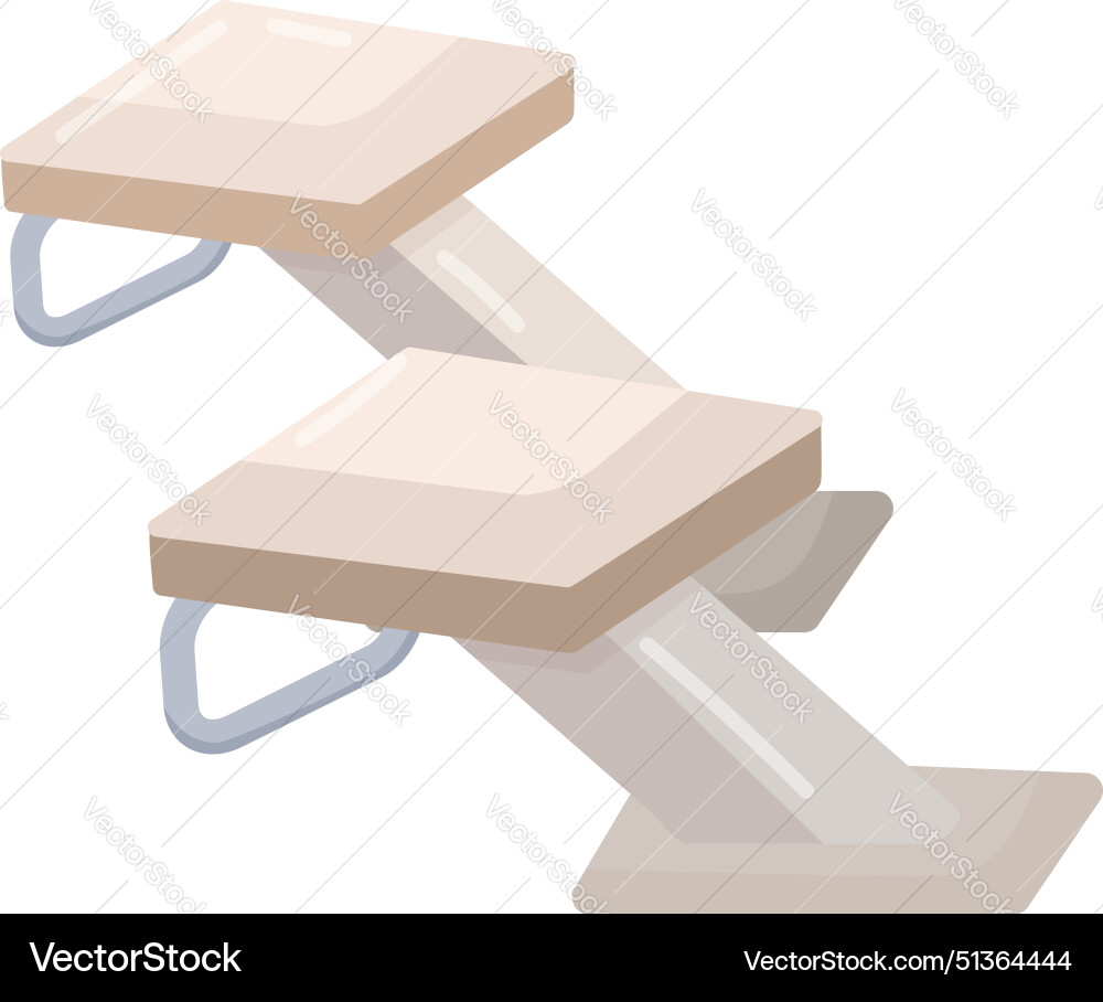 Modern minimalist lifeguard chair isometric Vector Image