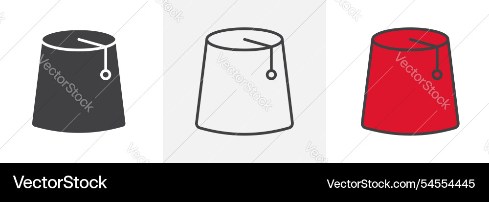 Fez hat icon Royalty Free Vector Image - VectorStock