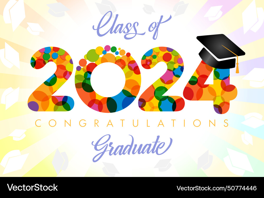 2024 expressive prom event celebrating Royalty Free Vector