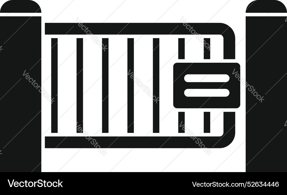 Automatic pedestrian entrance gate allowing access