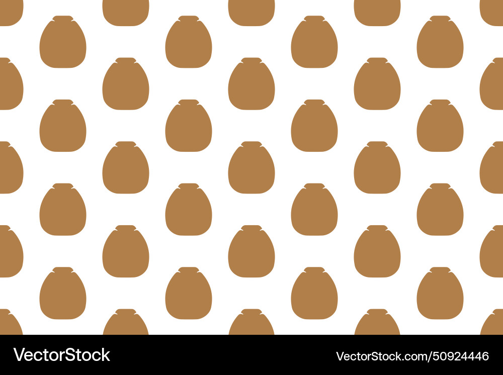 Clay pot seamless pattern design Royalty Free Vector Image