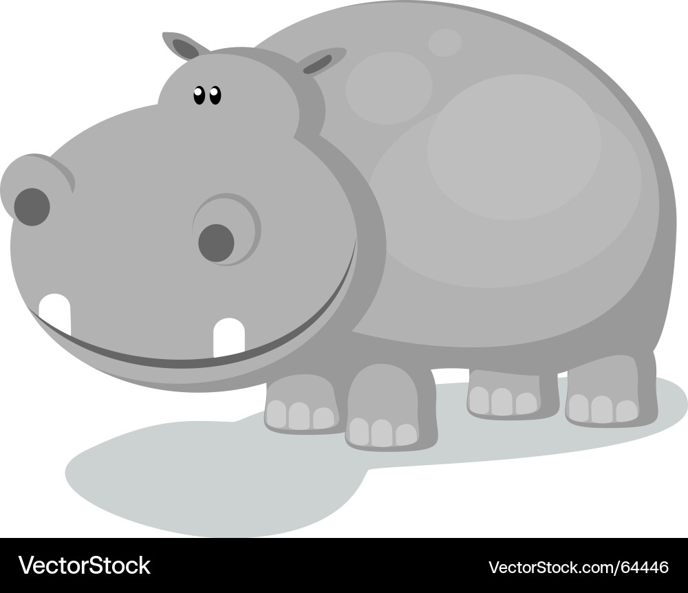 Hippo Royalty Free Vector Image - VectorStock