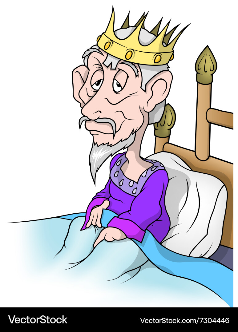Old king Royalty Free Vector Image - VectorStock