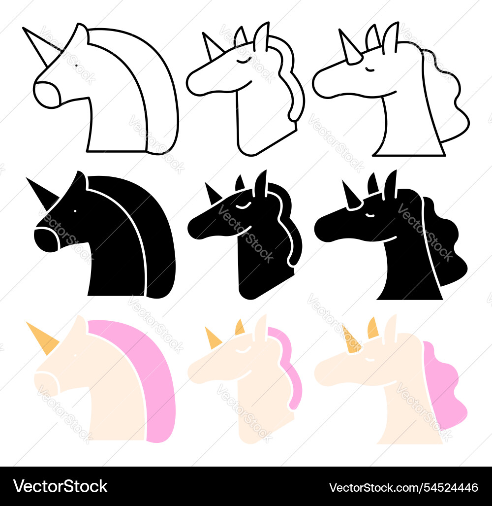 Unicorn icon Royalty Free Vector Image - VectorStock