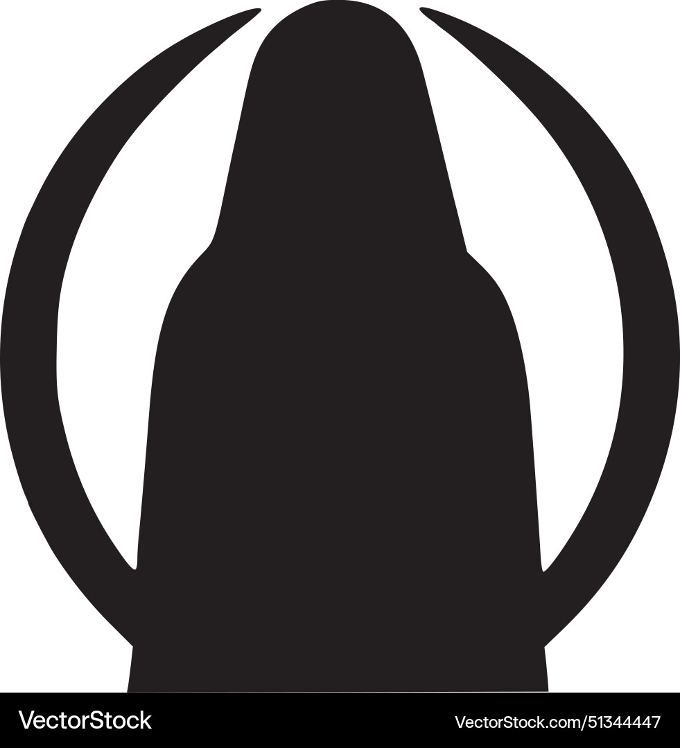 Death - minimalist and flat logo Royalty Free Vector Image