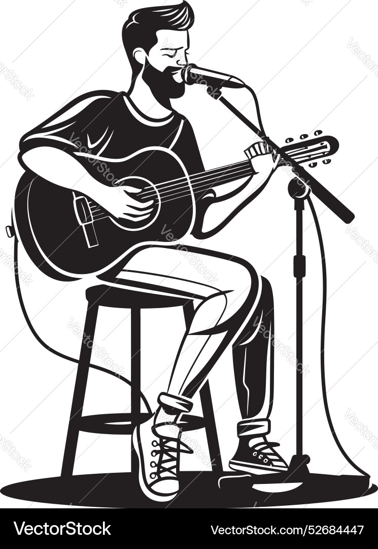 Rhythmic rhapsody ship logo with artistic flair Vector Image