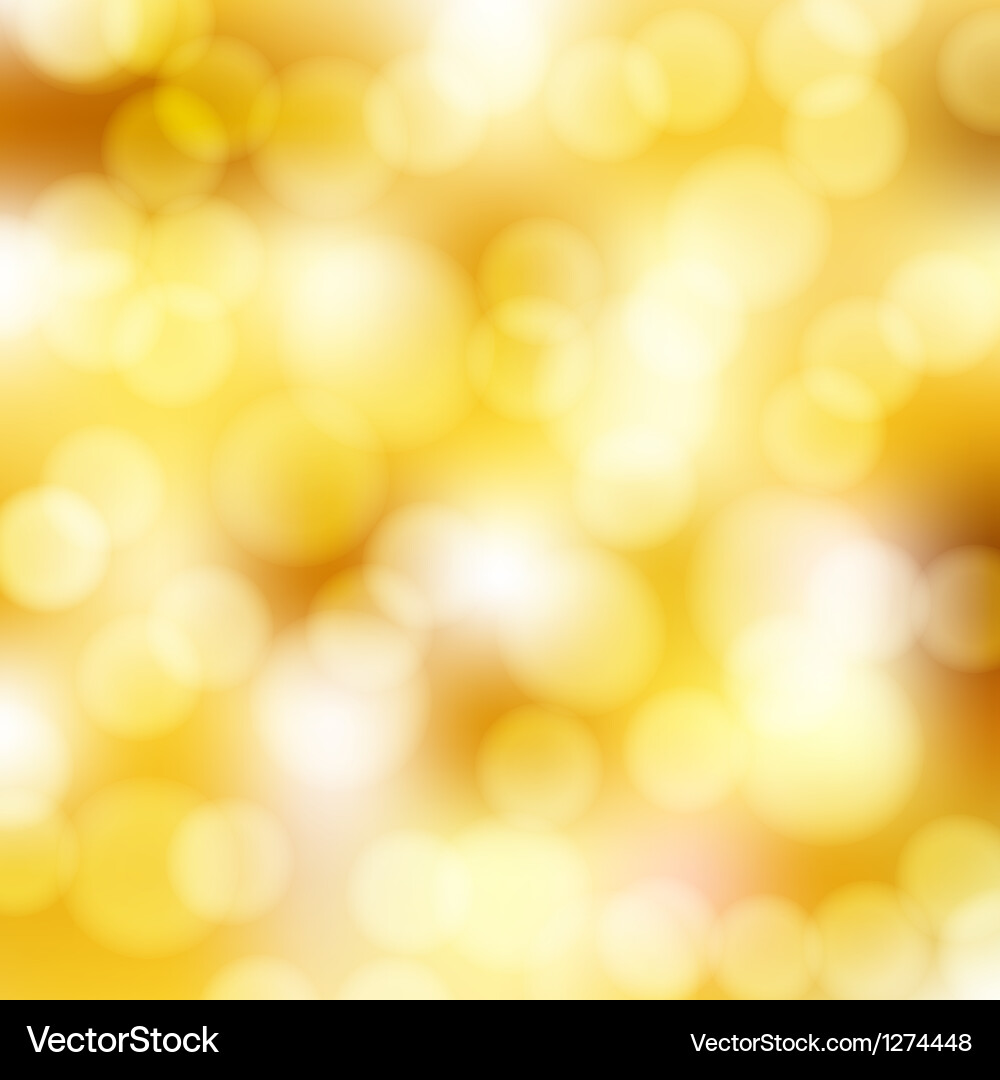 Golden Bokeh Background Royalty Free Vector Image