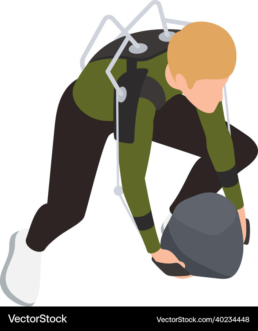 Hard stone exoskeleton composition Royalty Free Vector Image
