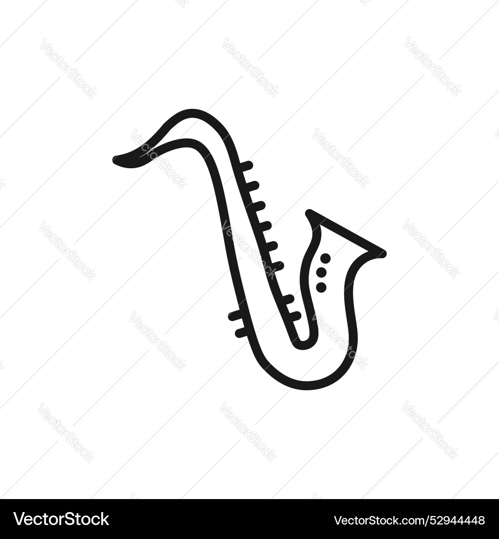 Saxophone icon Royalty Free Vector Image - VectorStock