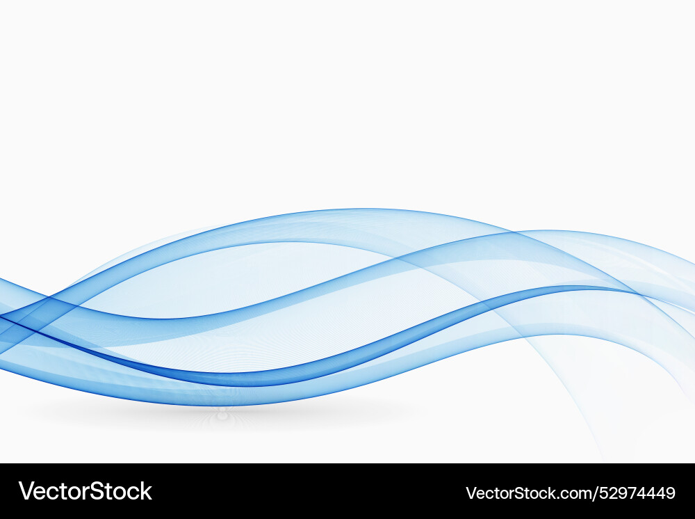 Abstract lines smooth wave on white Royalty Free Vector