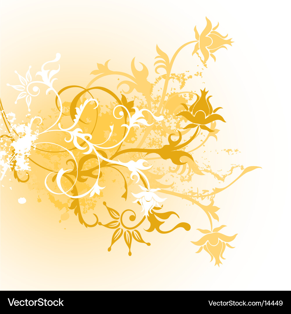 Floral design Royalty Free Vector Image - VectorStock