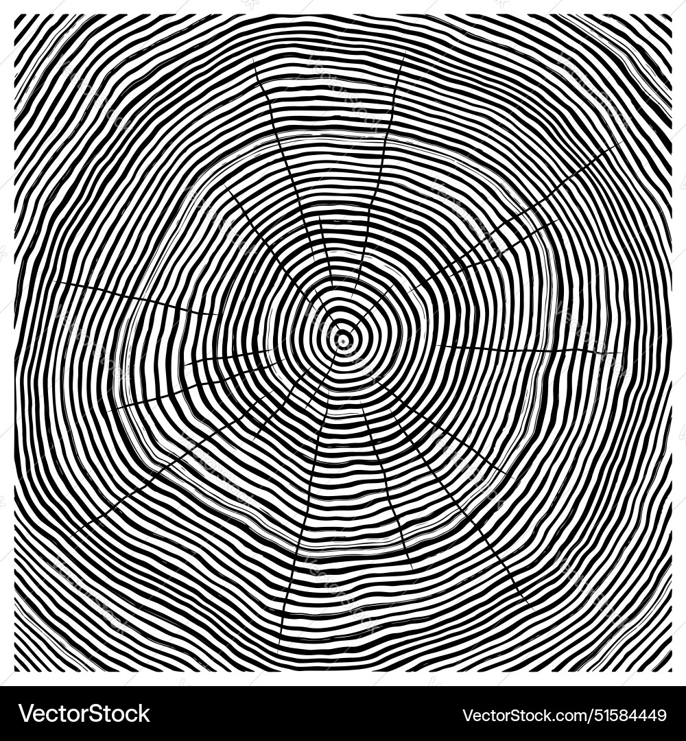 One-colour tree-rings background Royalty Free Vector Image