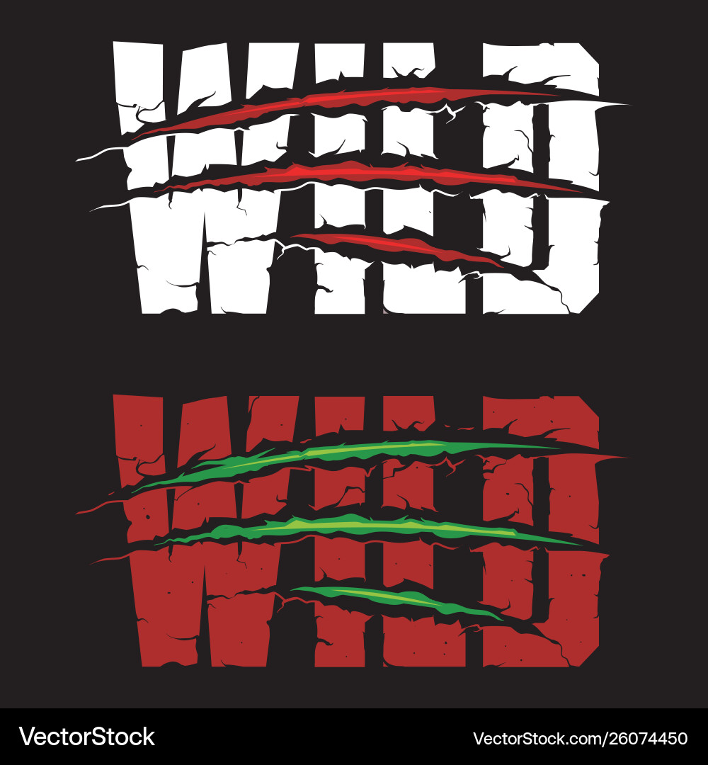 Letters in Claw Scratches Vector Images (over 220)